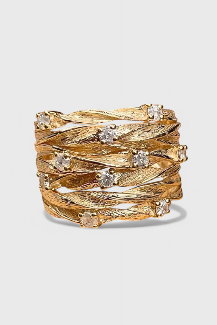 Anillo de Oro Vintage con Encanto Atemporal – Elara Madrid